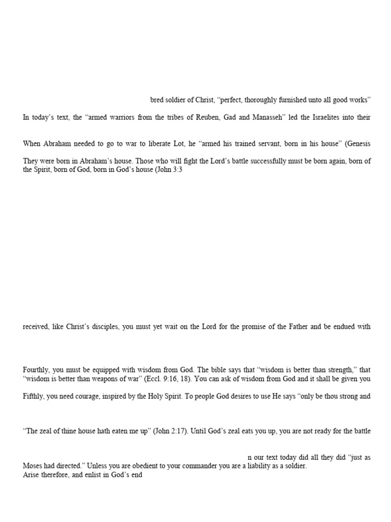 Christ Helmet of Salvation Revival Ministr An Armed | PDF | Jesus ...