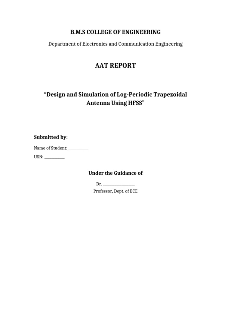 Log Periodic AAT Report | PDF