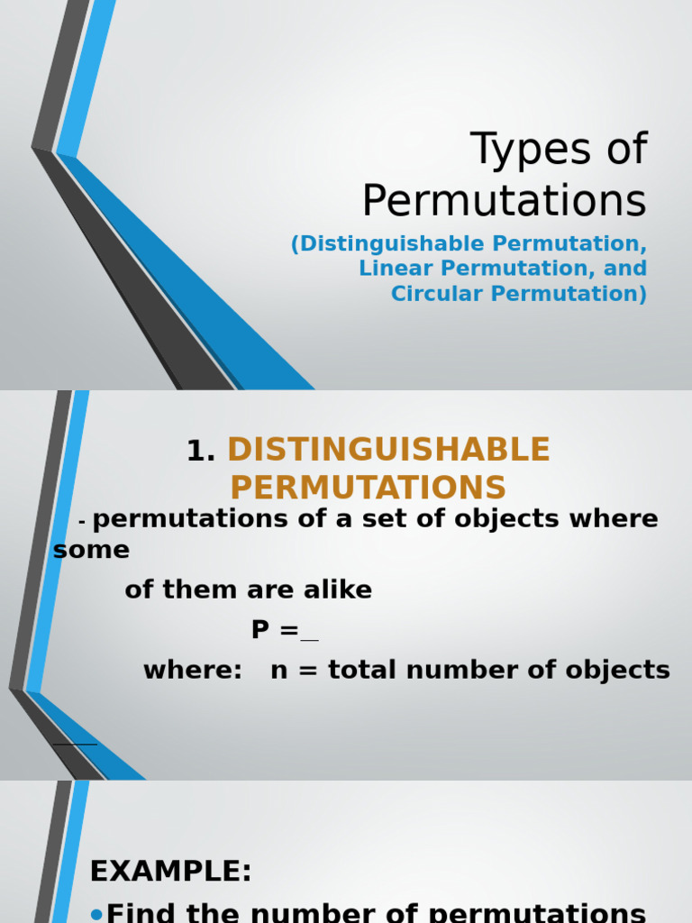 Types of Permutations | PDF