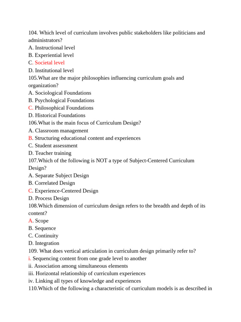 Pedagogy Self Check Question | PDF | Learning | Educational Assessment