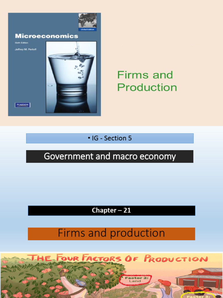 21 Firms and Production | PDF | Labour Economics | Trade