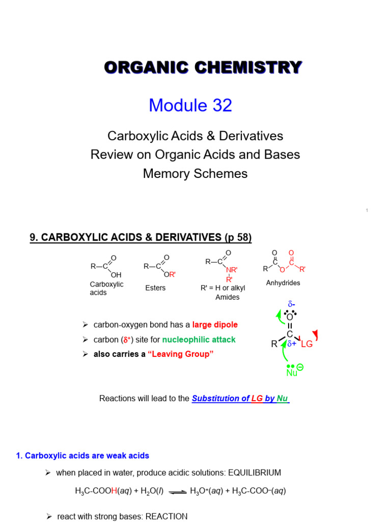 Carboxylic Acids & Derivatives Overview | PDF | Ester | Amine