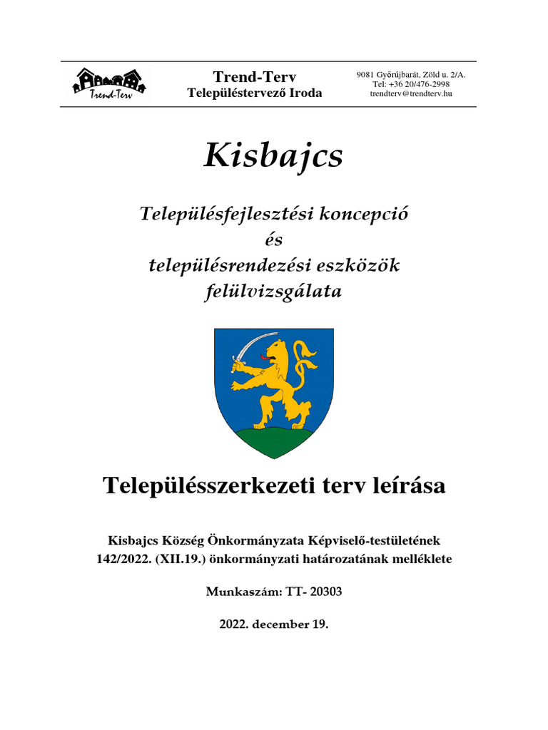 Településszerkezeti Terv | PDF