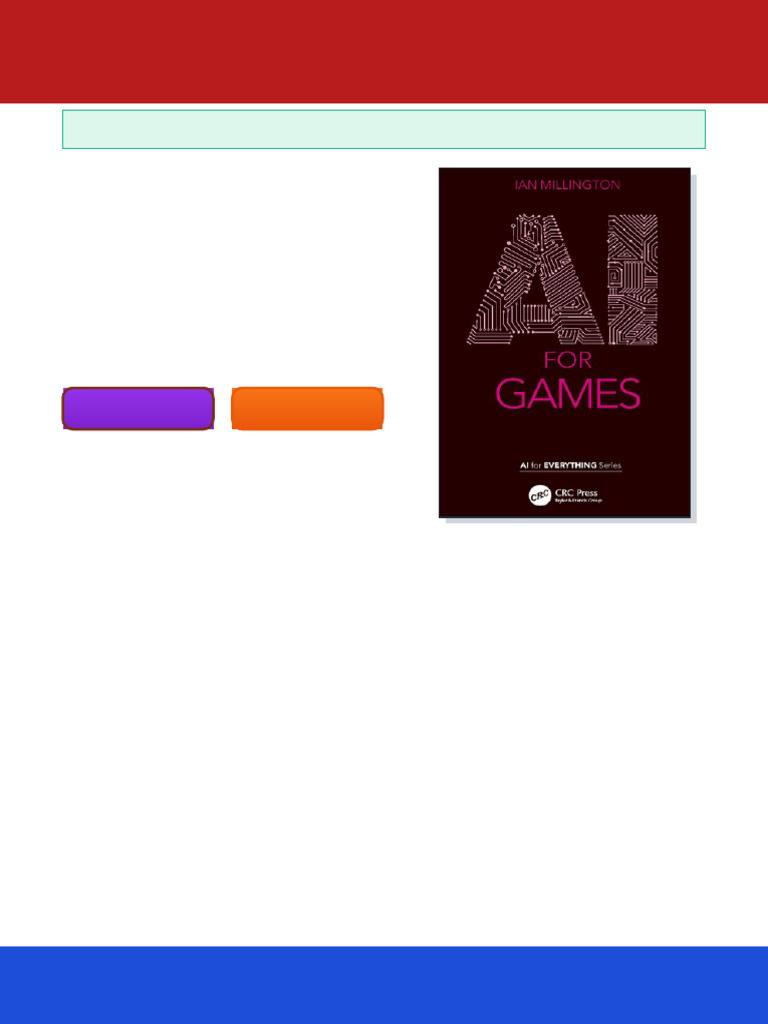 AI for Games (AI for Everything) 1st Edition Ian Millington ebook 2025 ...