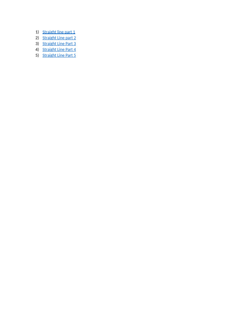 Straight Line | PDF