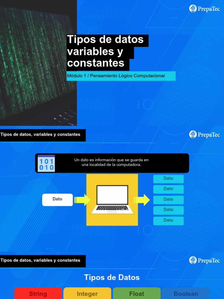 S6. Tipos de Datos, Variables y Constantes - 246128207 | PDF | Variable ...