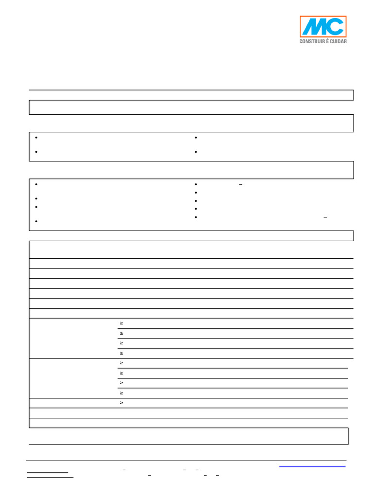 Nafufill CR (15) | PDF | Argamassa (alvenaria) | Materiais