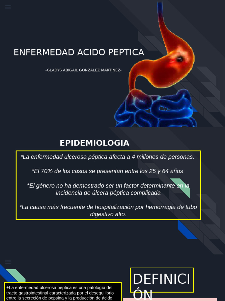 Ulcera Peptica | PDF | Tracto gastrointestinal | Gastroenterología
