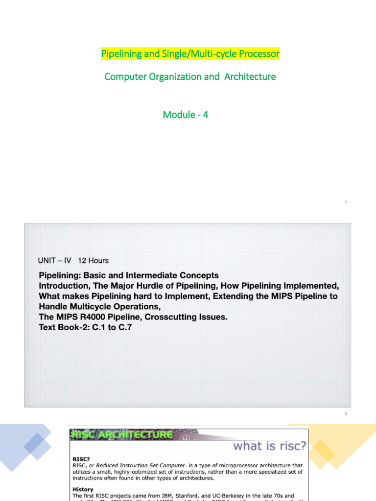 COA Module 4 PPTVersion1 | PDF | Central Processing Unit | Multi Core Processor