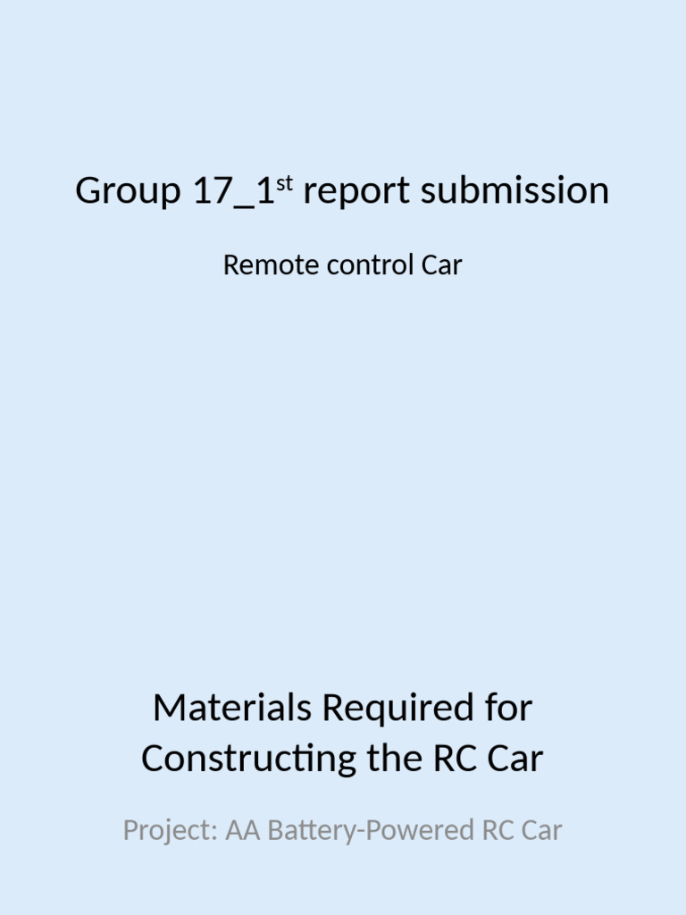 Group 17 - 1st Report Submission | PDF