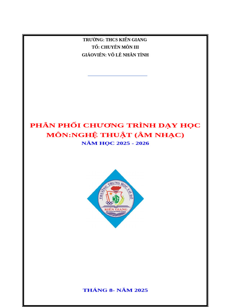 PPCT Âm NH C 2025-2026 Nhân Tình | PDF