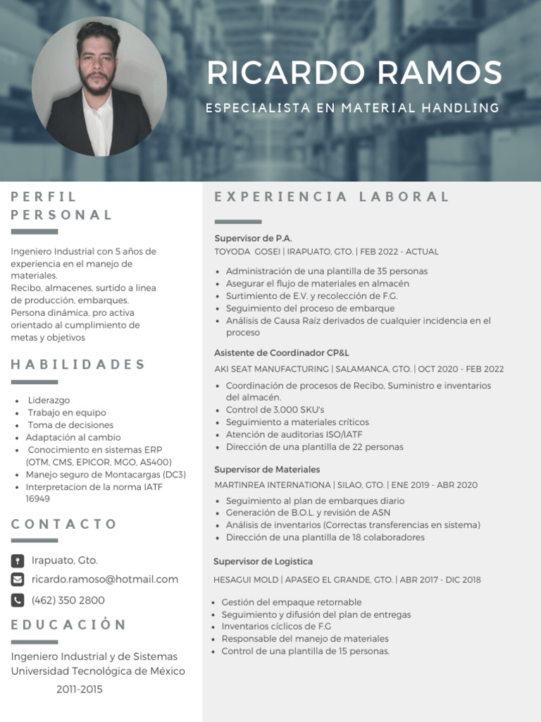 CV Ricardo Ramos 2022 | PDF | Business