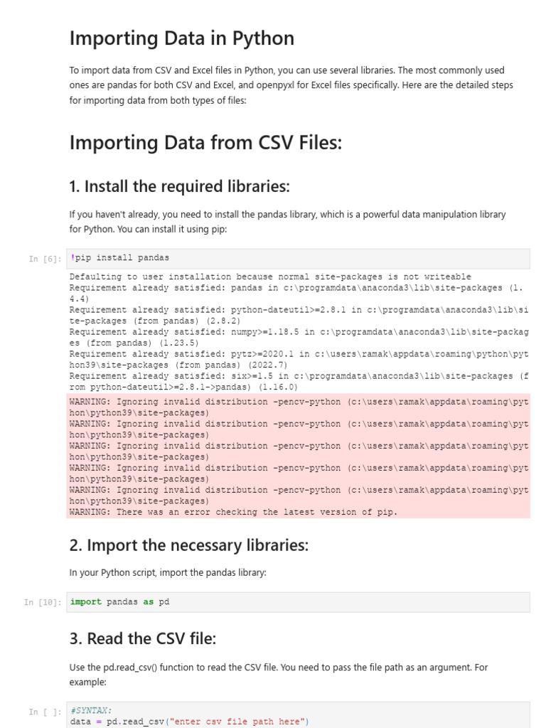 Acess csv-xlsx file data | PDF | Microsoft Excel | Computer Science