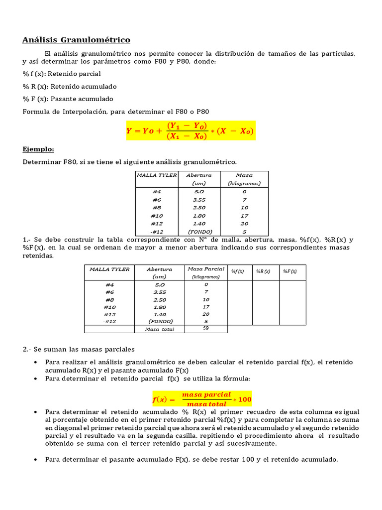 Guia Analisis Granulometrico | PDF