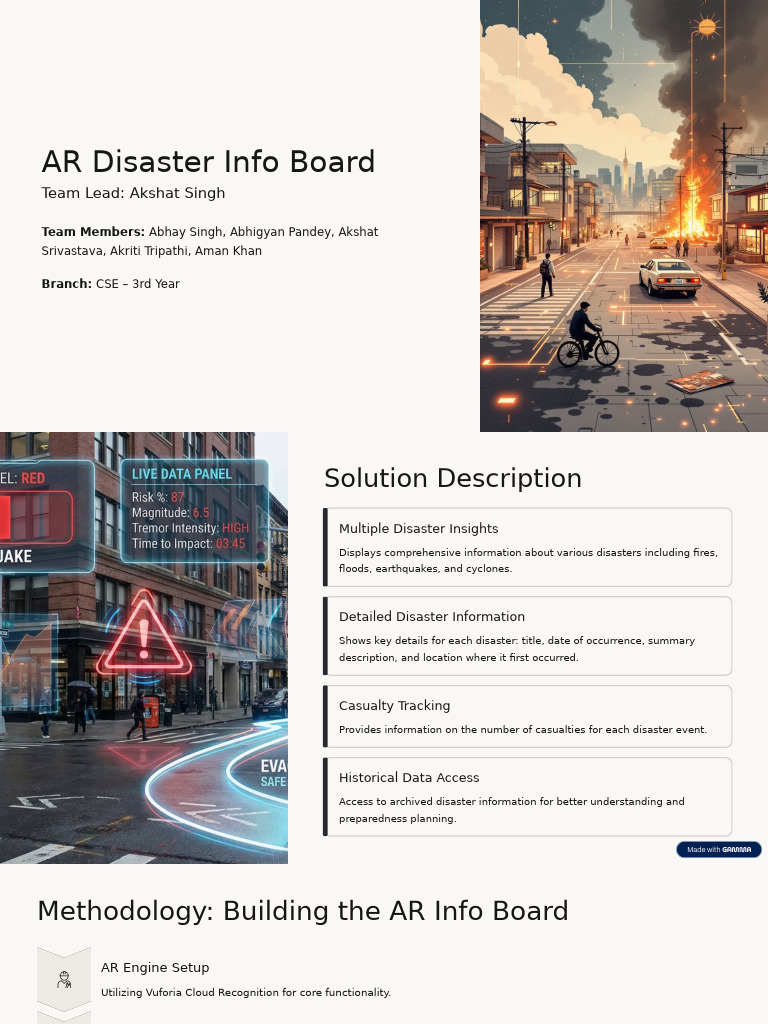 AR Disaster Info Board | PDF