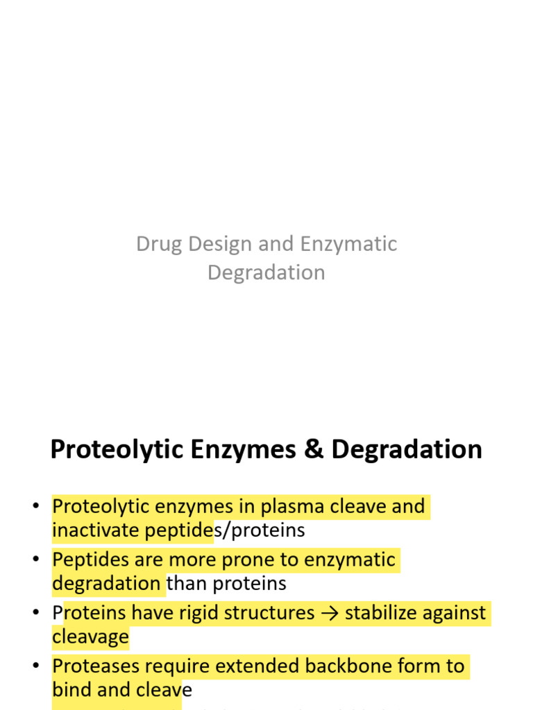 Proteolytic Stability Peptides | PDF | Proteolysis | Amino Acid