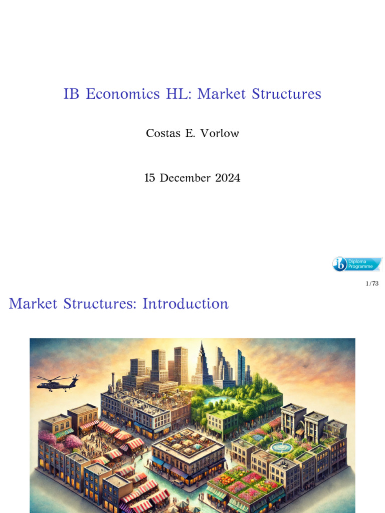IB Economics: Market Structures Explained | PDF | Profit (Economics ...
