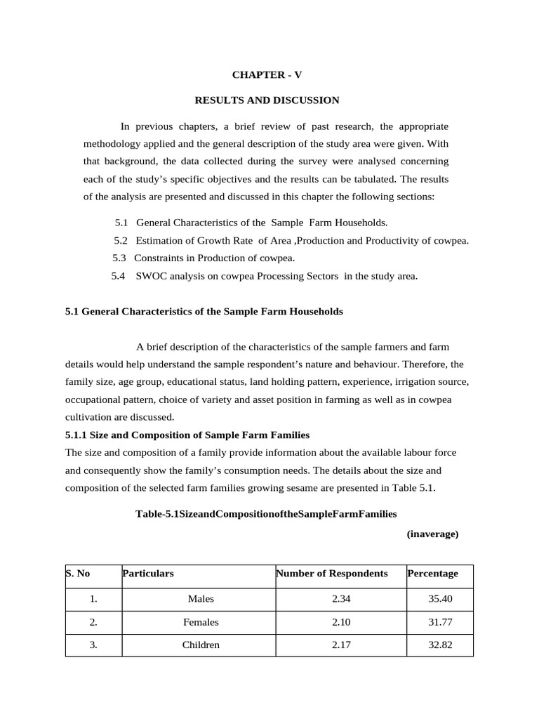 Cowpea sample analysis | PDF | Sampling (Statistics) | Agriculture