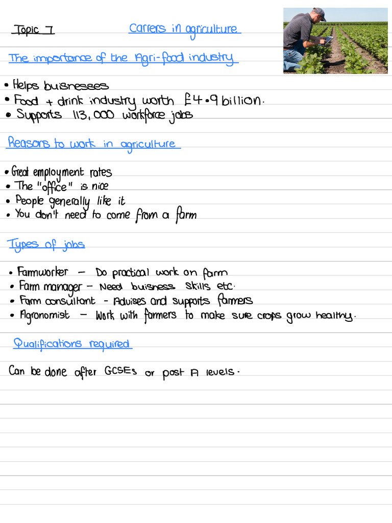 Careers in Agriculture | PDF