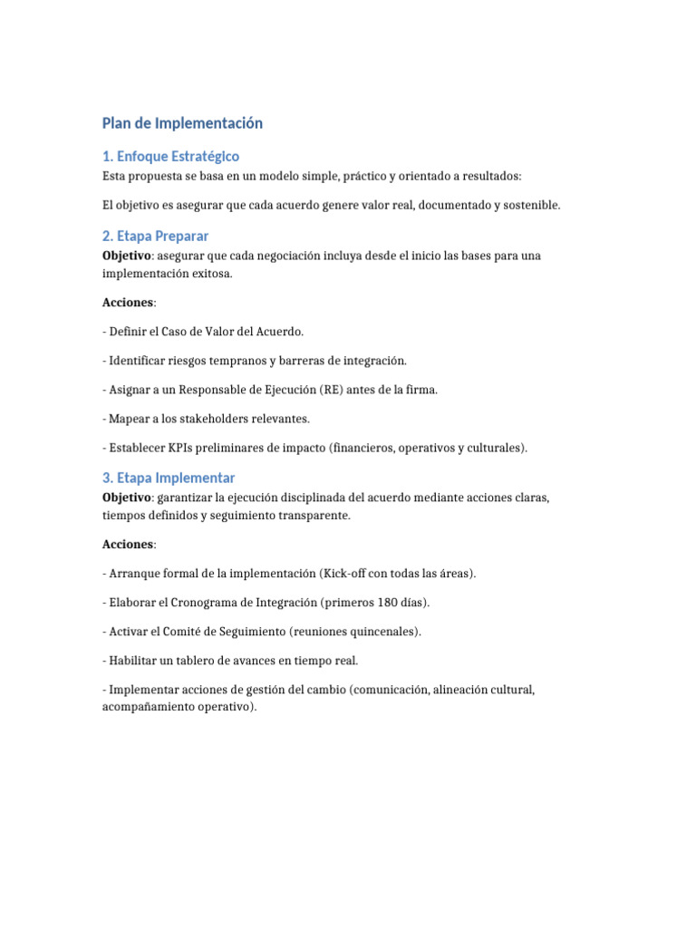 Plan de Implementación ESB | PDF
