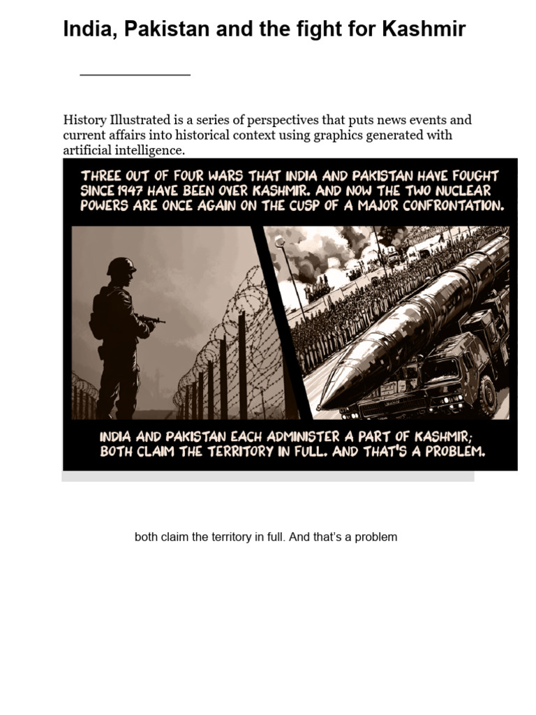 India, Pakistan and The Fight For Kashmir | PDF | India–Pakistan ...