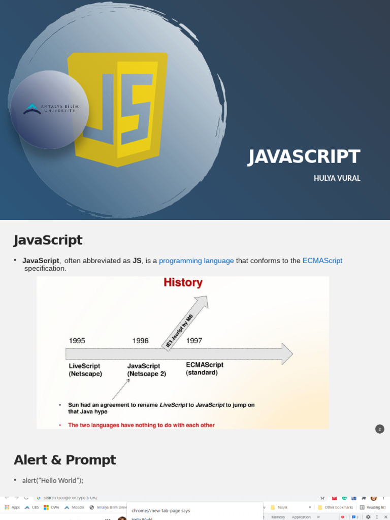 05_JS | PDF | Boolean Data Type | Java Script