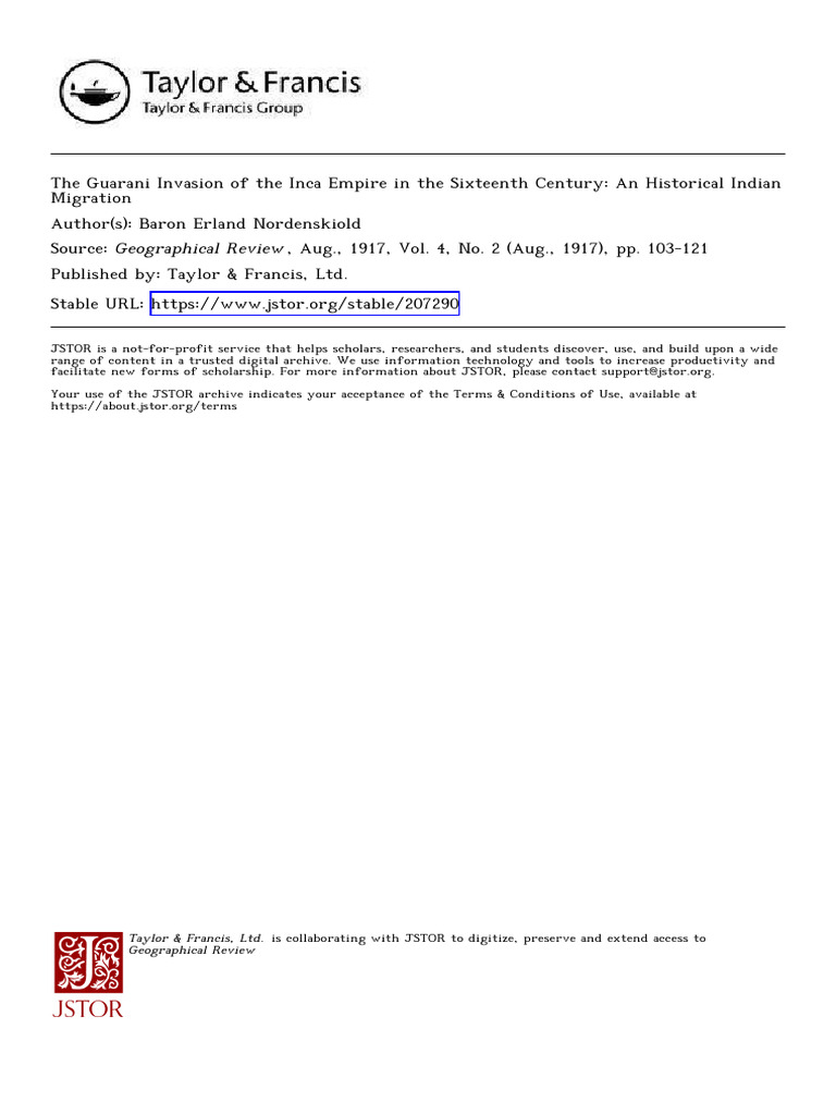 Guarani Invasion of The Inca Empire | PDF | Latin America | Spanish ...
