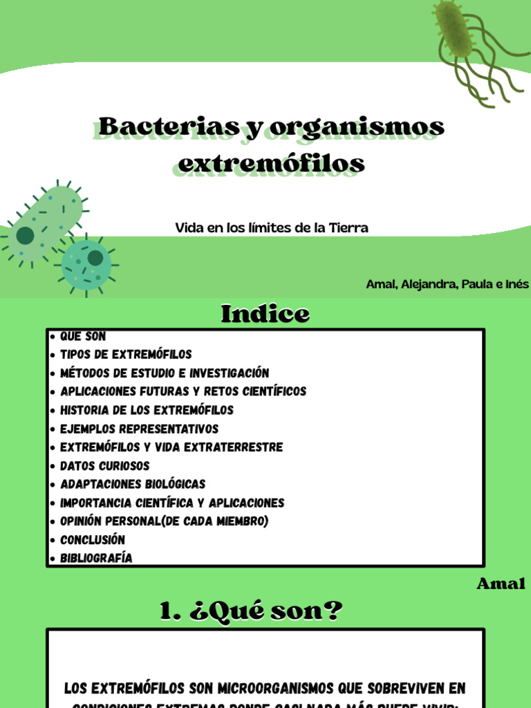 Extremófilos: Vida en Condiciones Extremas | PDF | Naturaleza | Biología