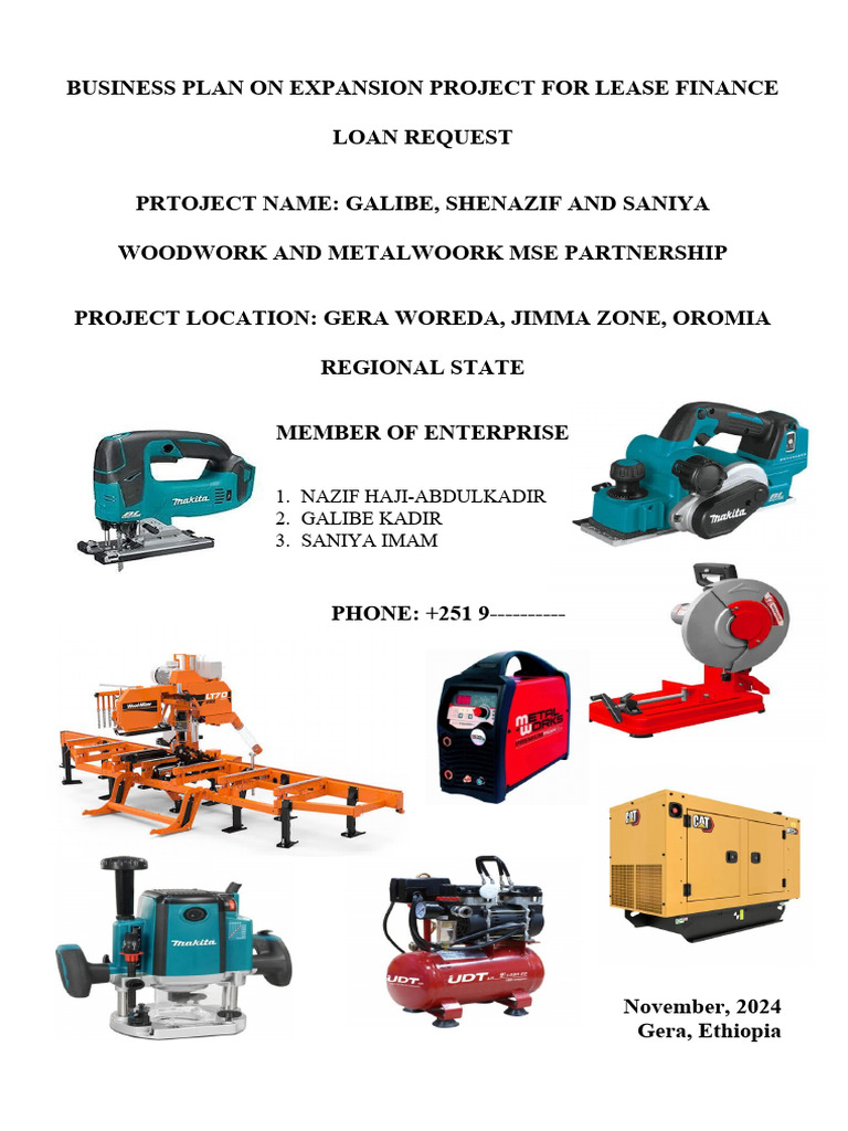 Expansion Plan for Woodwork & Metalwork MSE | PDF | Employment | Taxes