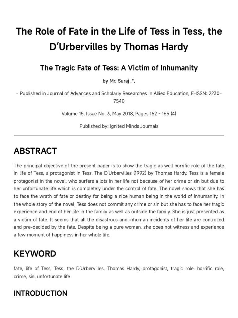 CC Tess 6 | PDF | Tess Of The D'urbervilles