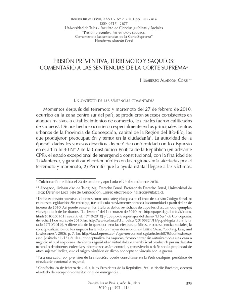 Juris Prsion Preventiva Proporcionalidad | PDF | Mandato | Castigos