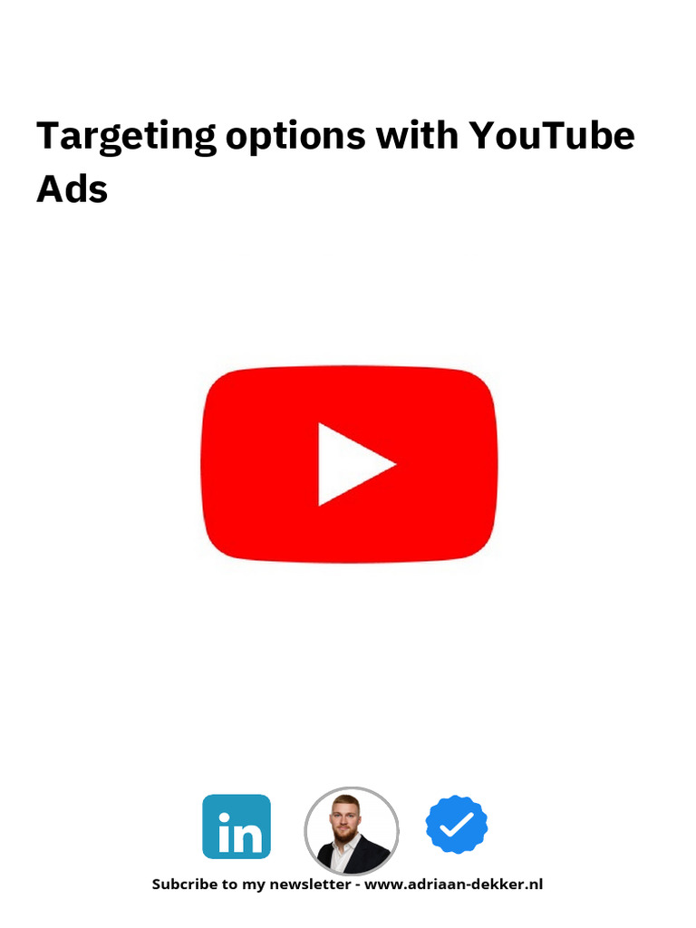 YouTube Ads Targeting Options Guide | PDF