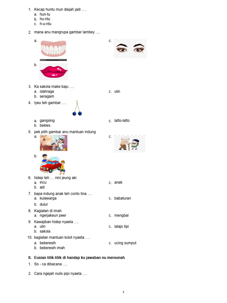 Uh Sunda KLS 1 | PDF