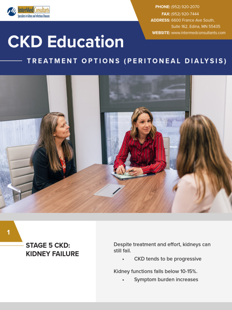 Peritoneal Dialysis for CKD Patients | PDF | Medical Procedures | Abdomen