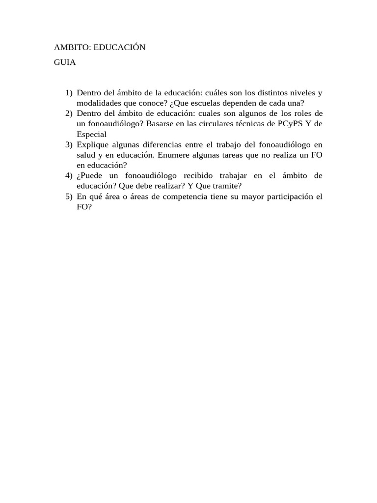 AMBITO Educación Guia | PDF