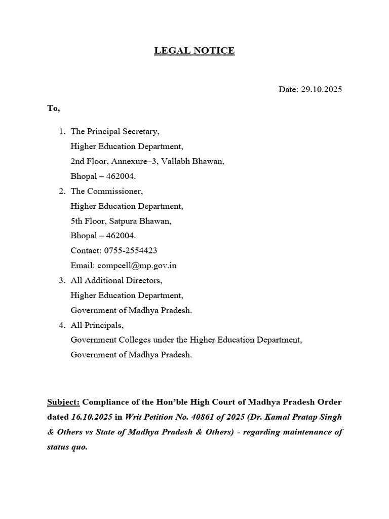 Legal Notice | PDF
