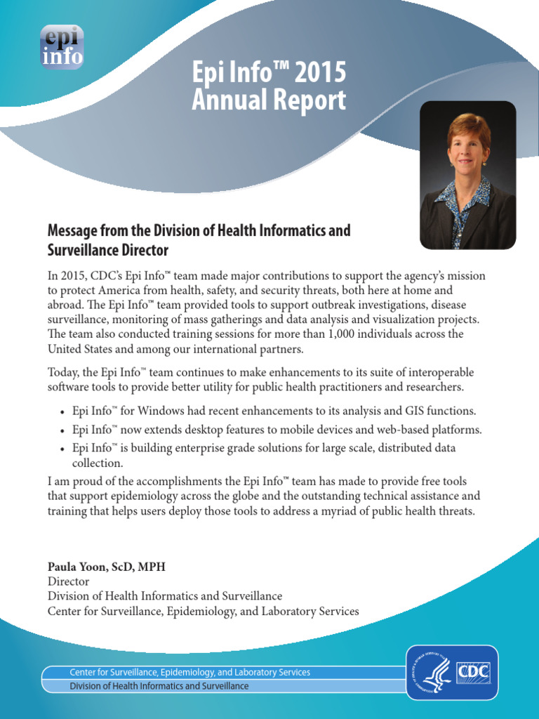 Epi Info™ 2015 Annual Report Summary | PDF | Public Health | Health ...