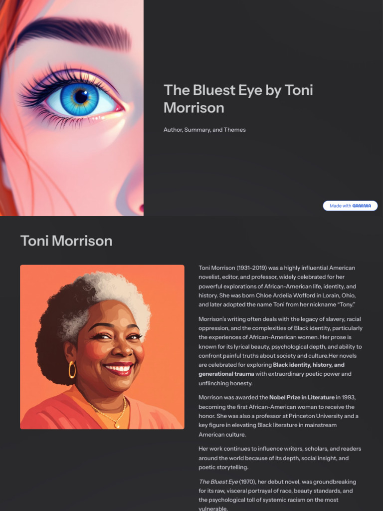 The Bluest Eye: Themes and Analysis | PDF | African American Literature