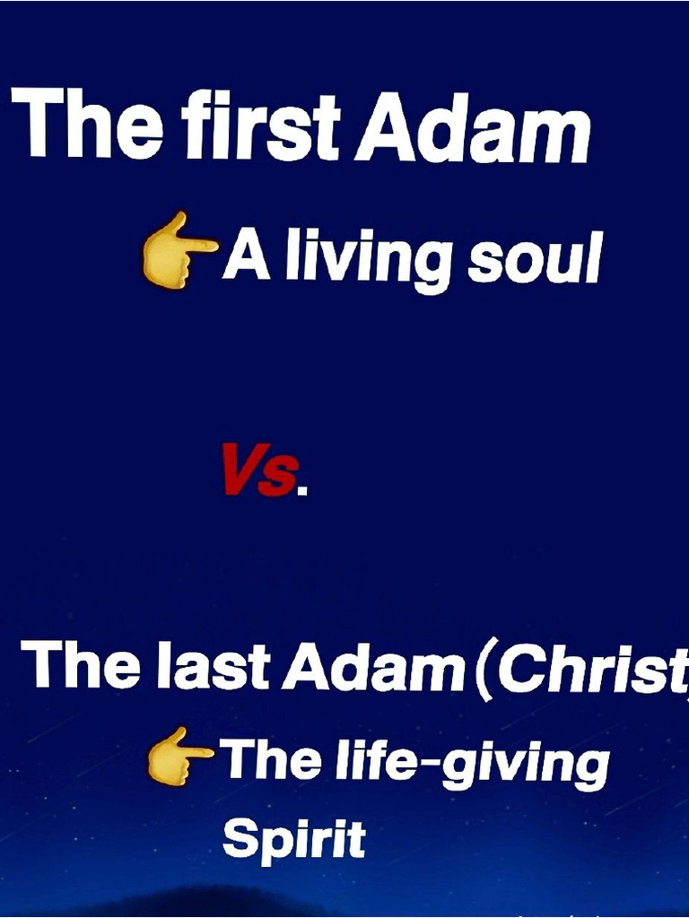 First Vs Last Adam | PDF