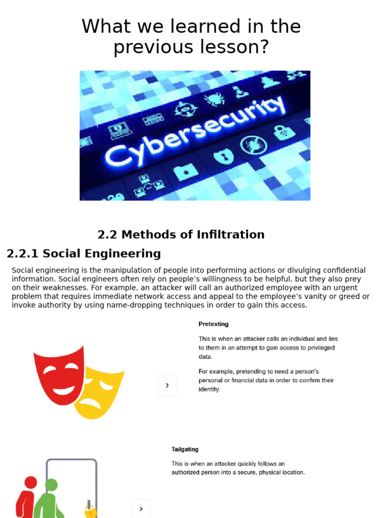 Lesson 4 Cybersecurity | PDF | Security | Computer Security