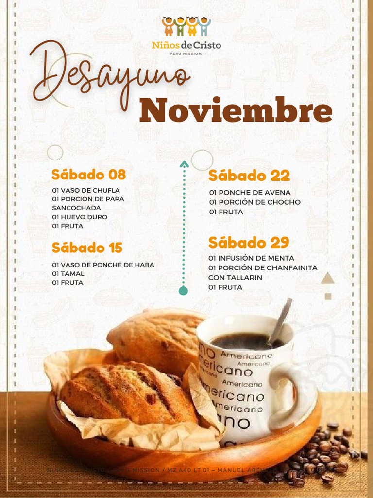 Menú Desayunos y Cena Feliz Huevos Cuadros Escoceses Amarillo PDF | PDF ...
