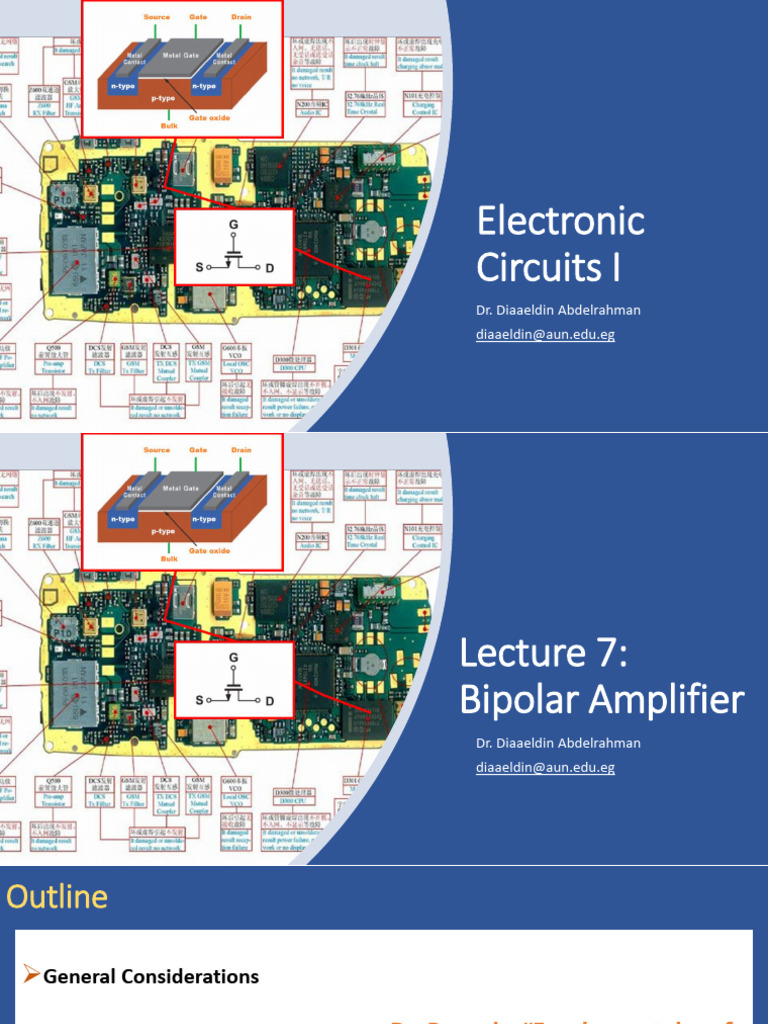 Lecture 7 - Bipolar Amplifiers I | PDF | Amplifier | Bipolar Junction ...