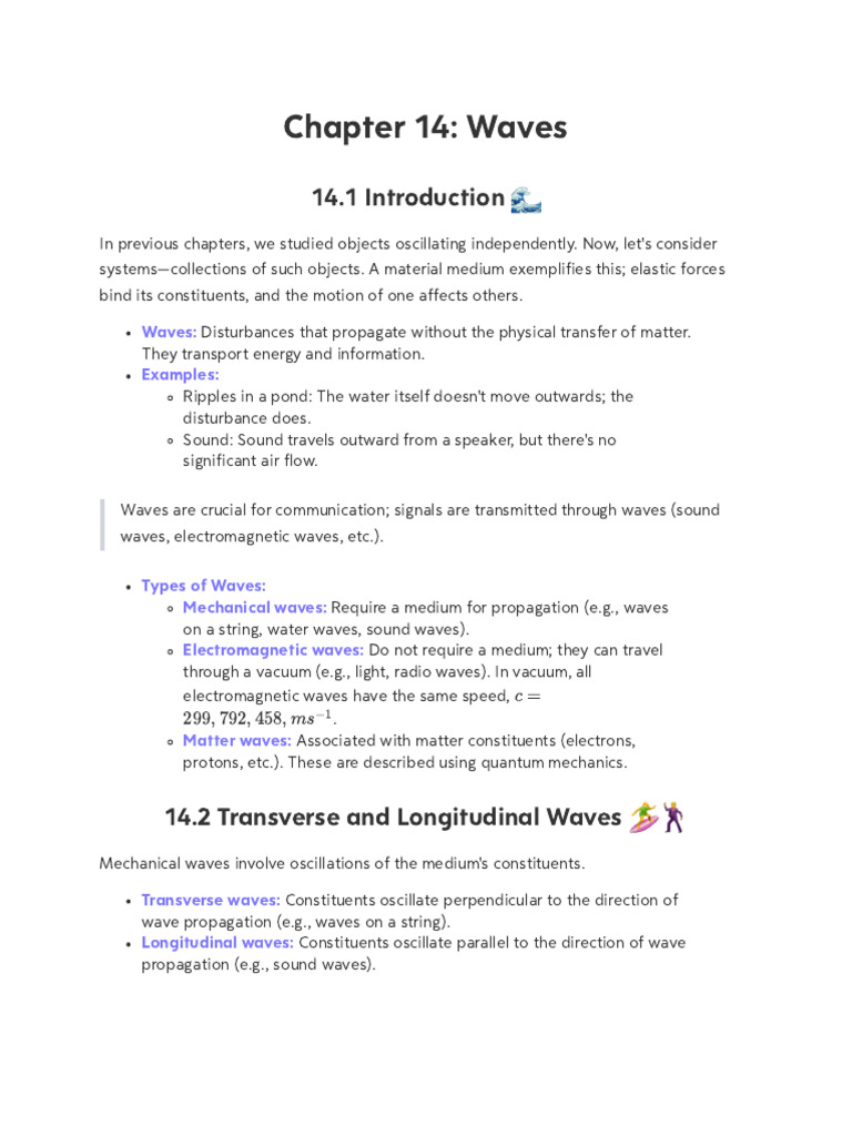 Understanding Waves - Types and Characteristics | PDF | Waves | Normal Mode