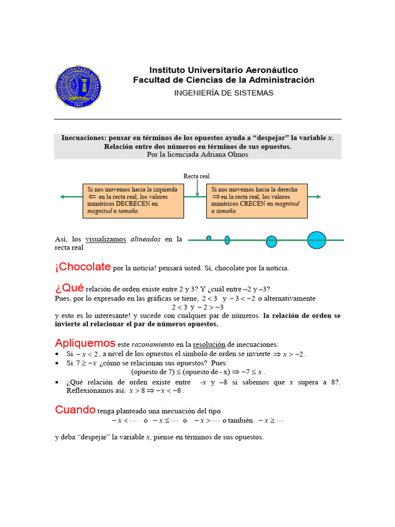 004 MNM Desigualdades en Los Reales | PDF | Desigualdad (Matemáticas) | Matemáticas