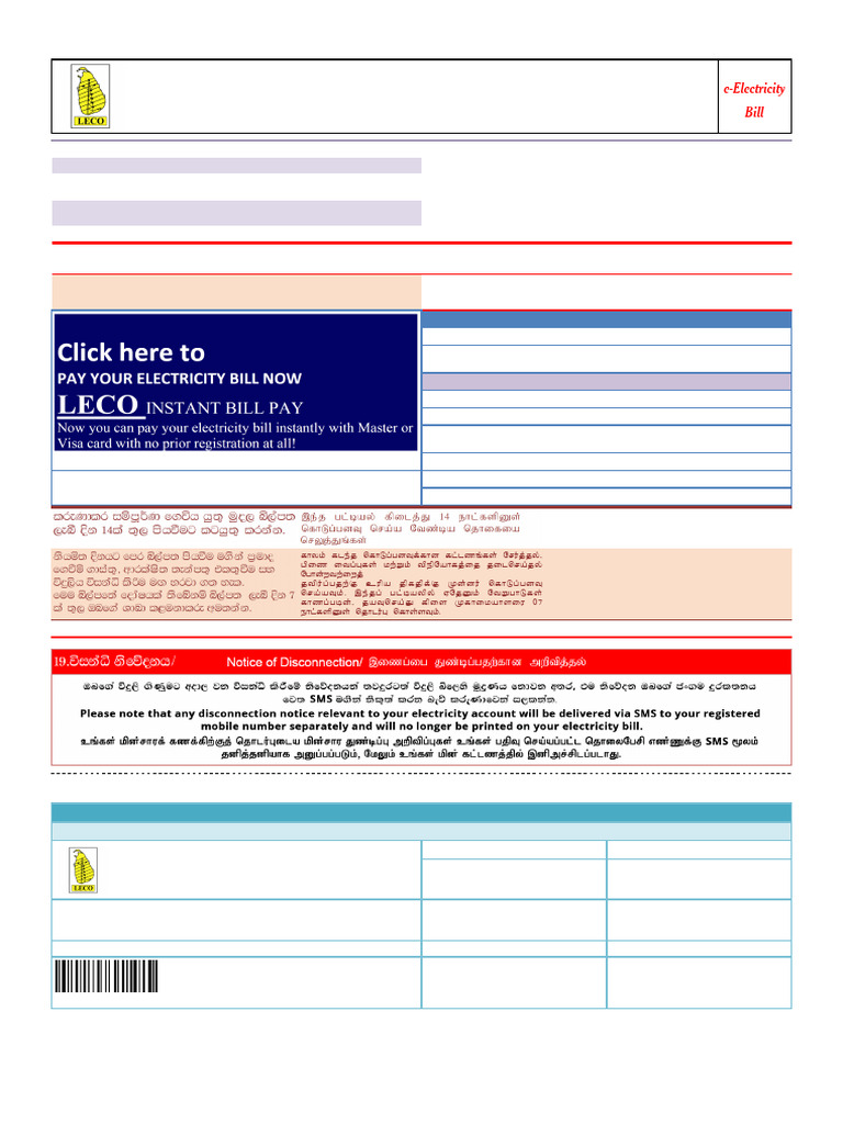 LECO Electricity Bill Summary 2025 | PDF | Electric Power | Electricity