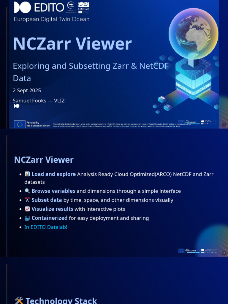 NCZarr Viewer: Explore Zarr & NetCDF Data | PDF | Dimension | Computing