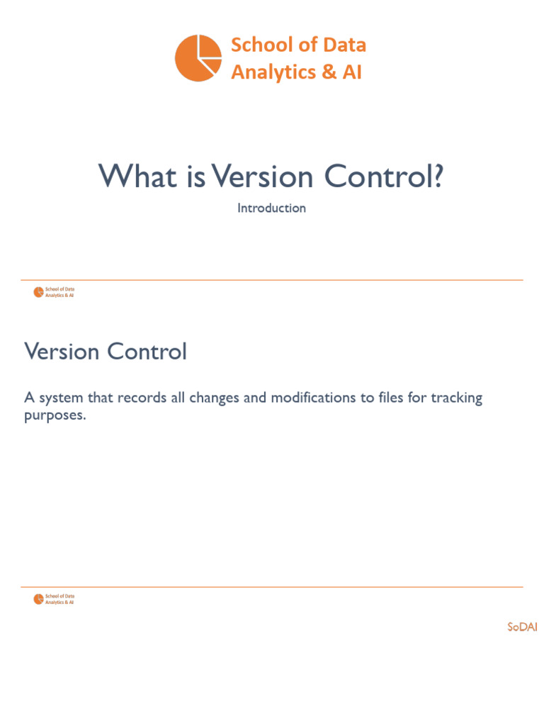 What is Version Control.pptx | PDF | Version Control | Software Development