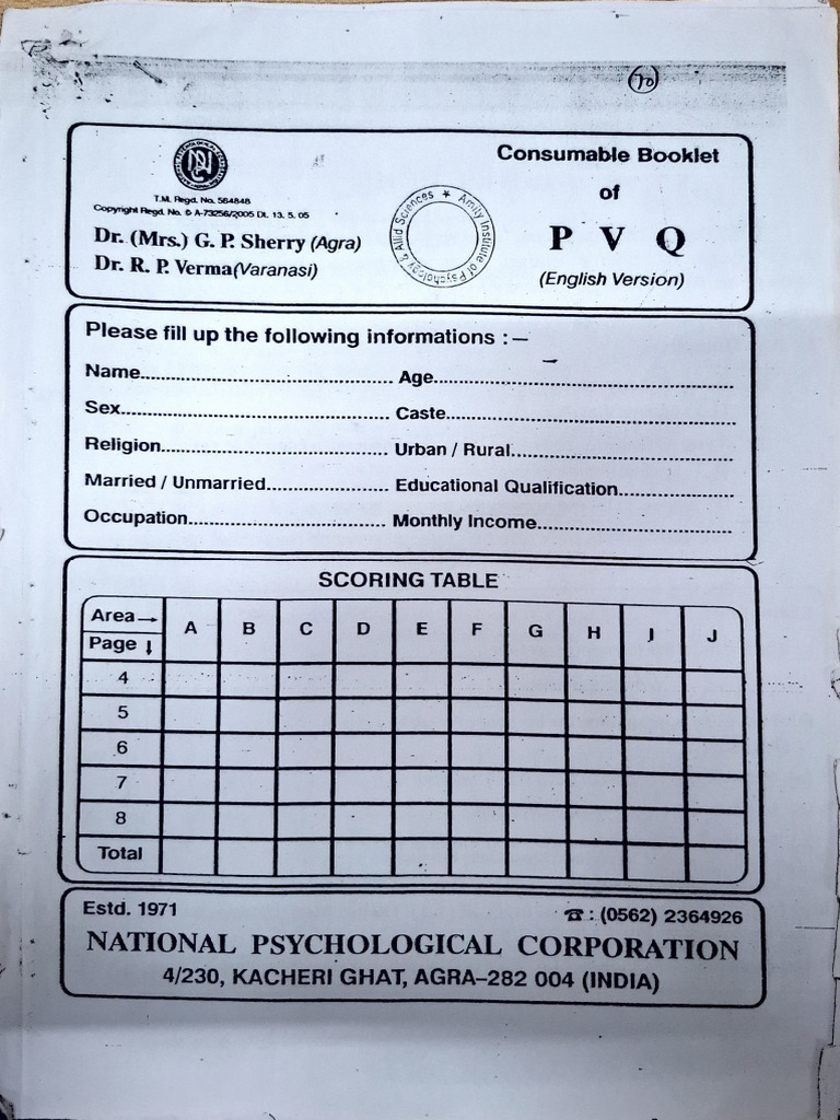 PVQ | PDF