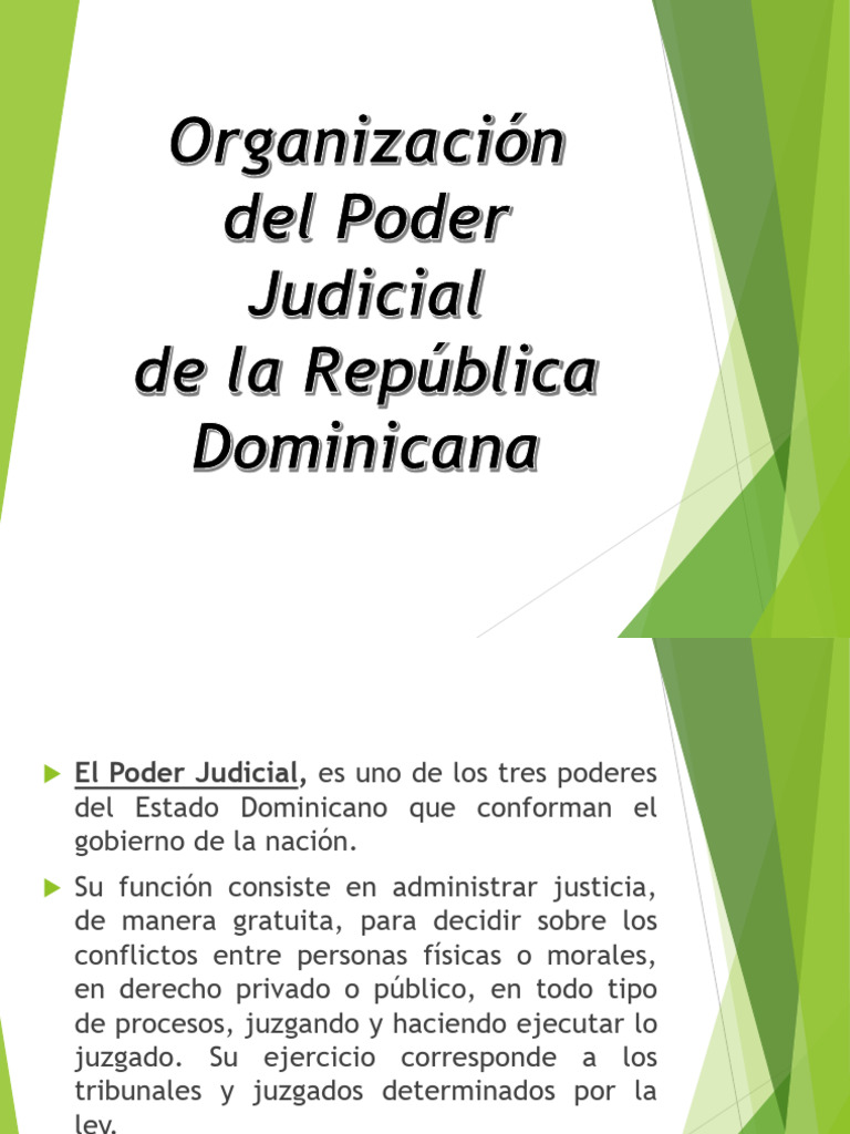 Organización Del Poder Judicial Dominicano, Sus Simbolos | PDF ...