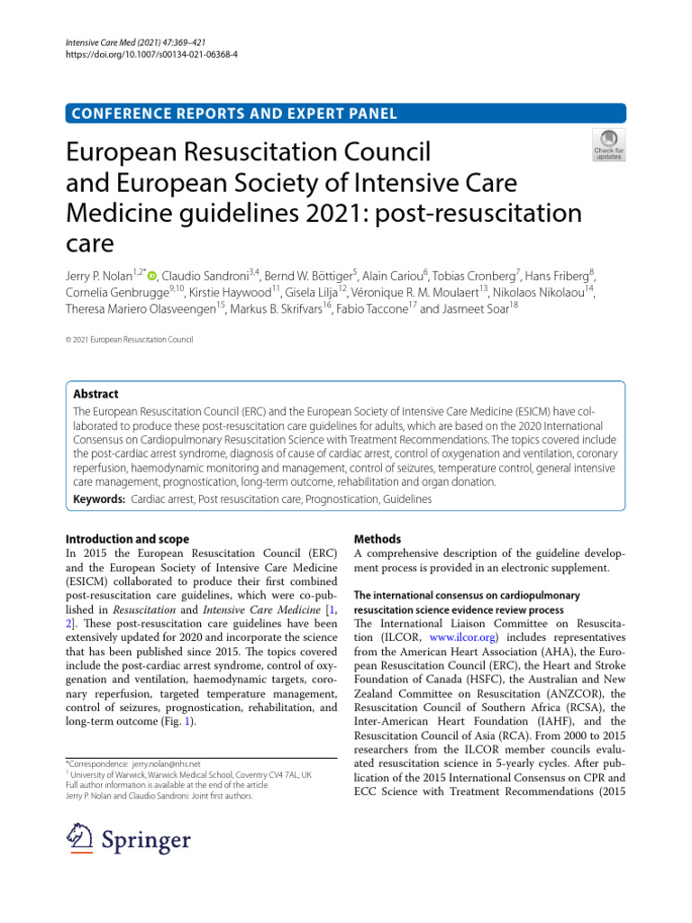 Post Resus | PDF | Myocardial Infarction | Cardiac Arrest